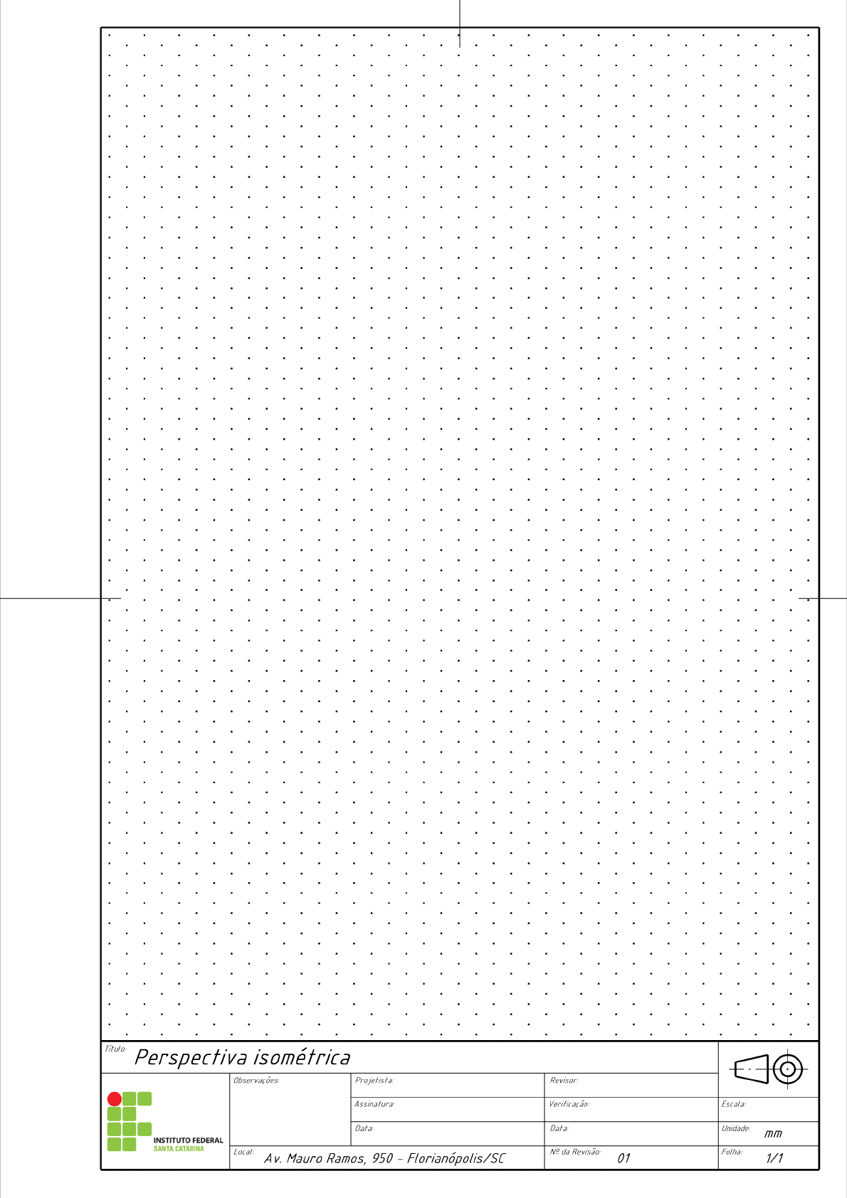 0-Folha-Isometrica - Desenho Técnico I