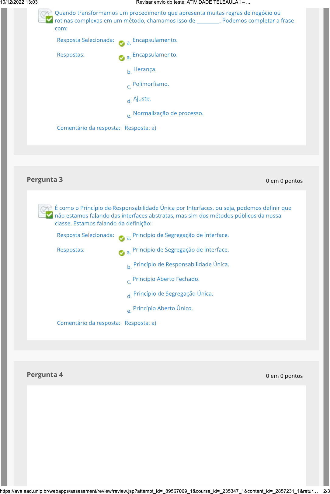 Atividade I Programação Orientada A Objetos Ii Programação
