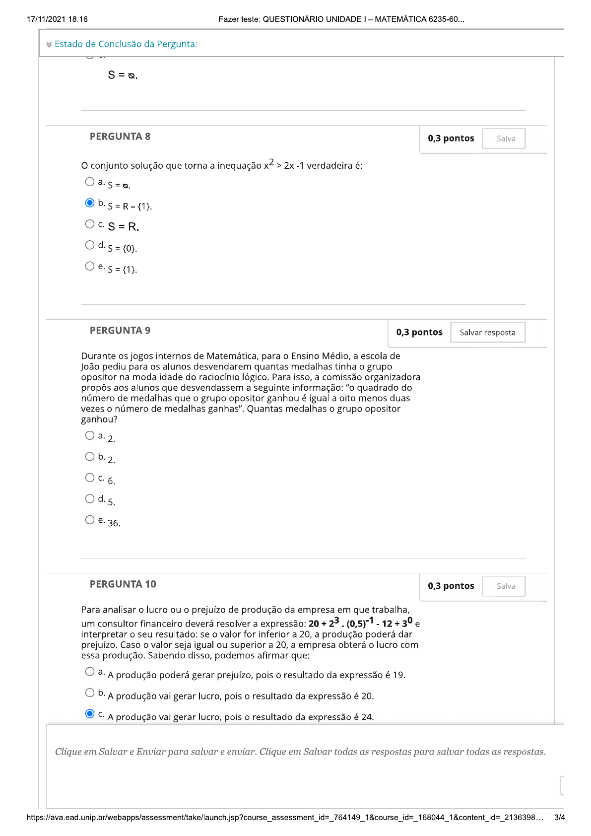 Questionario iii - Matematica - Matemática Financeira Questionario iii - Matematica - Matemática Financeira