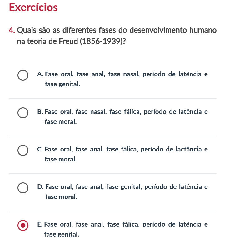 Quais são as diferentes fases do desenvolvimento humano na teoria de ...