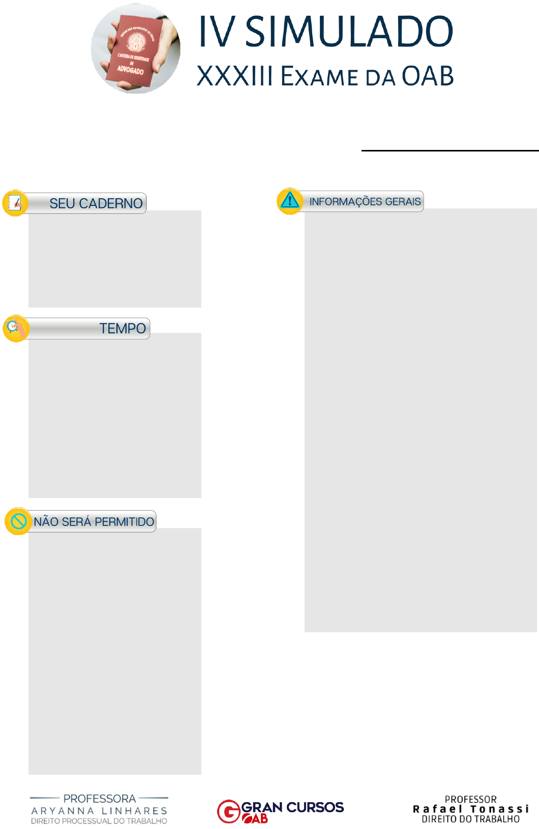Simulado OAB - Revisão Oab