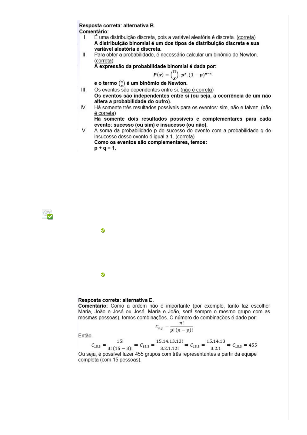 Estatistica QUESTIONÁRIO UNIDADE IV 3066- - Estatística I