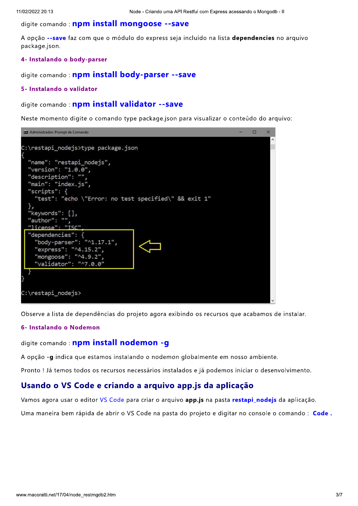 Node Criando Uma Api Restful Com Express Acessando O Mongodb Ii Tecnologia Da Informação