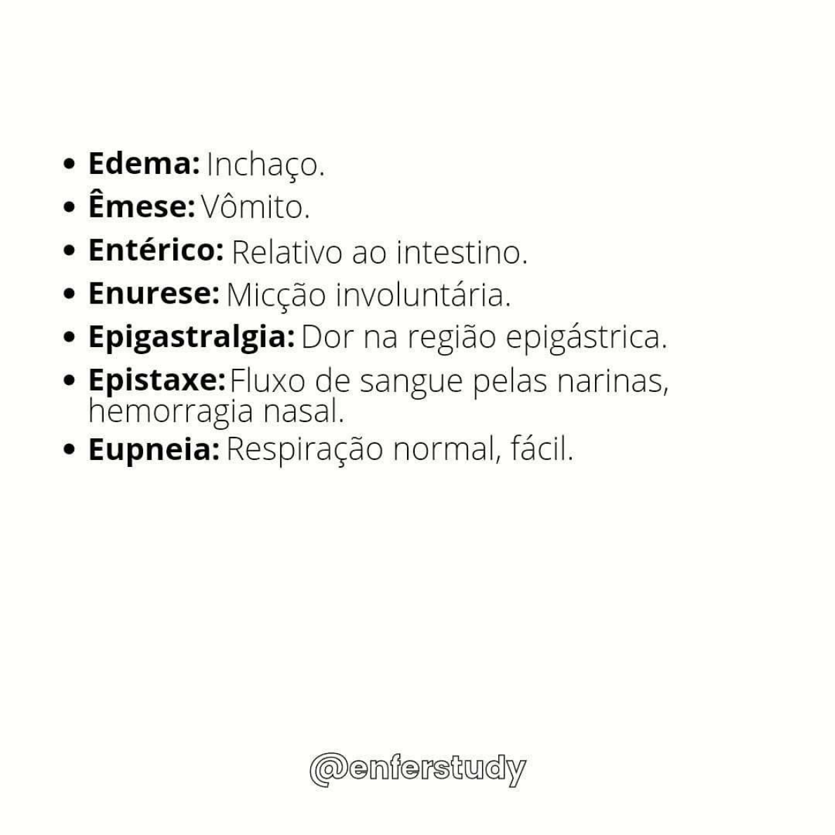 Termos técnicos em Enfermagem com as letras [D e E] - Enfermagem Geral