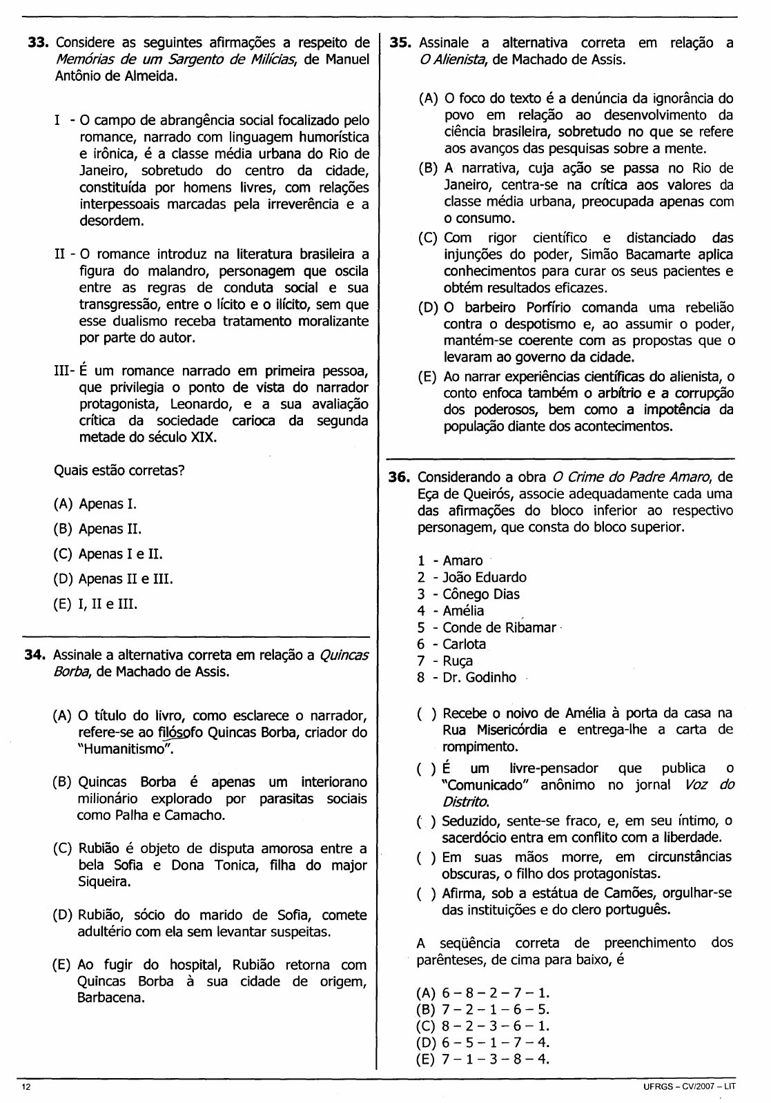 Provas Anteriores Da Ufrgs - RETOEDU