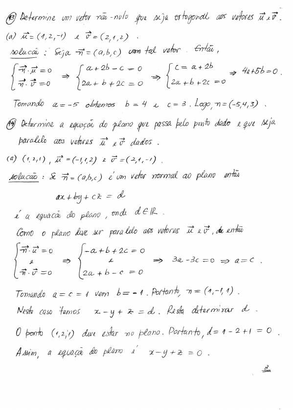 Resolução de exercícios cálculo 2 - Cálculo II