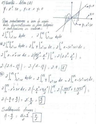 exercício de calculo - Cálculo I