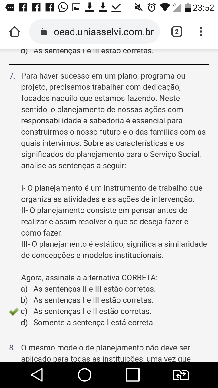 planejamento e administraçao do assistente social - Serviço Social