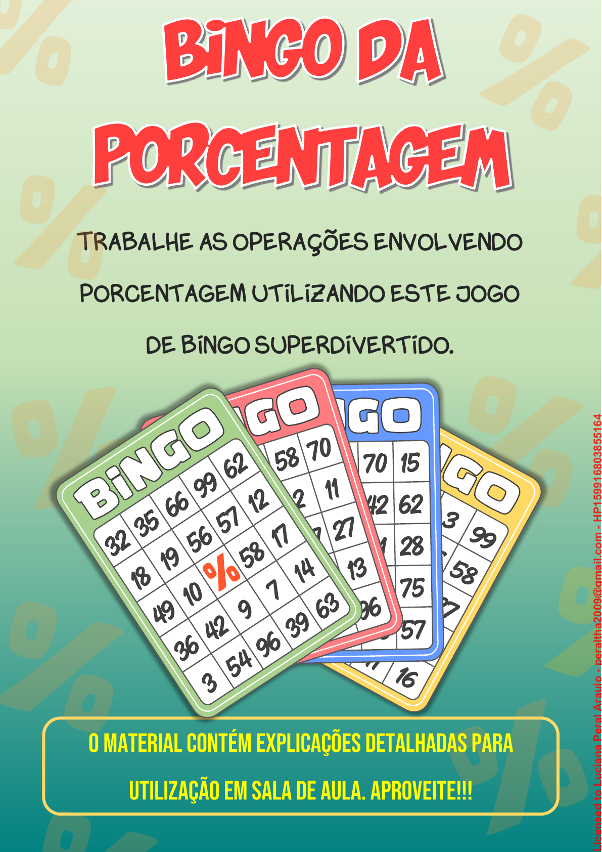 Bingo Matemático: Uma Atividade Divertida para Aprender as Quatro