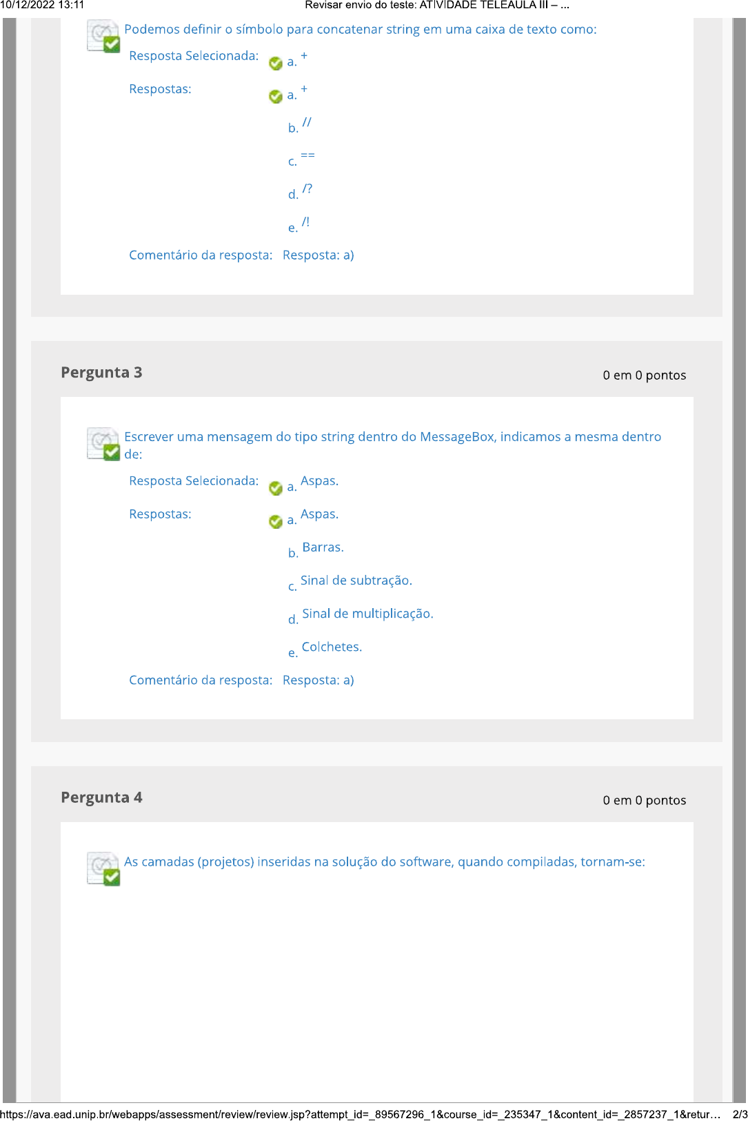 Atividade Iii Programação Orientada A Objetos Ii Programação
