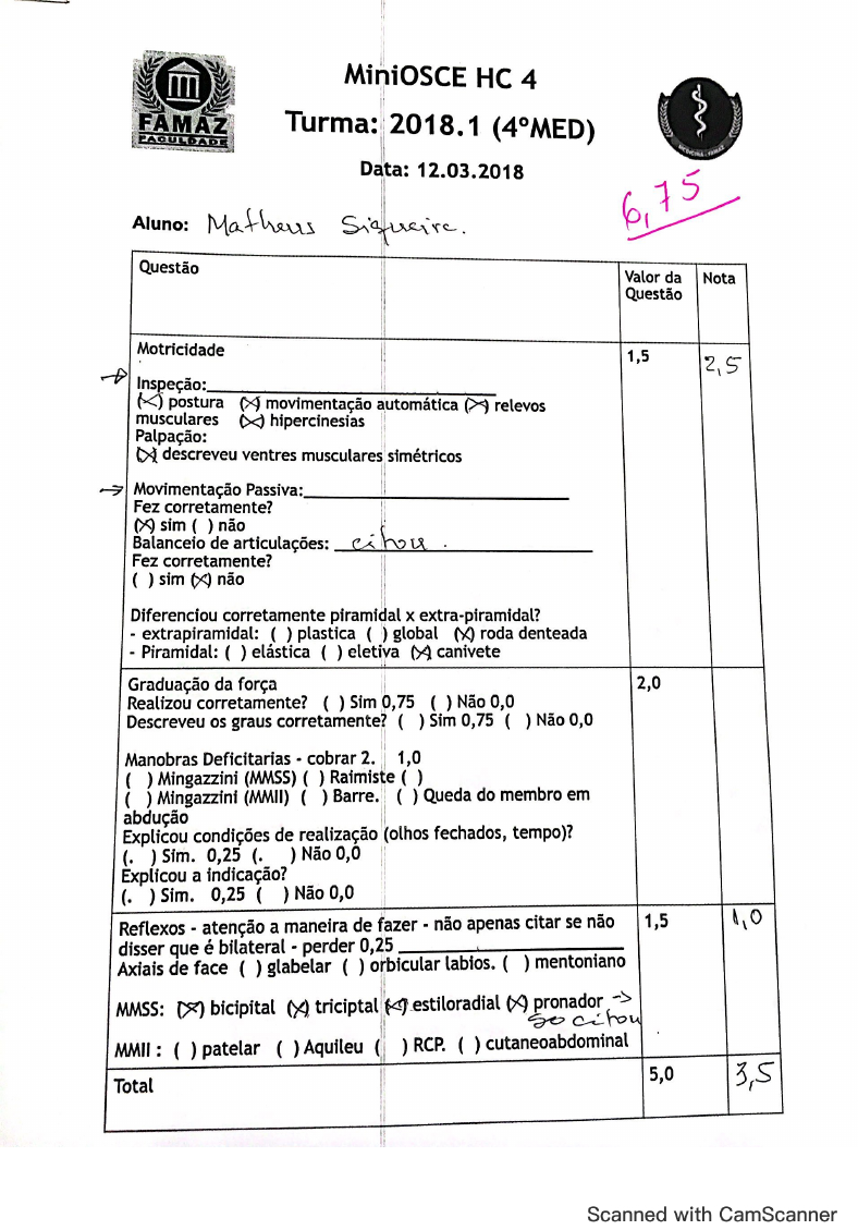 MINI OSCE HC 4 - Habilidades Médicas