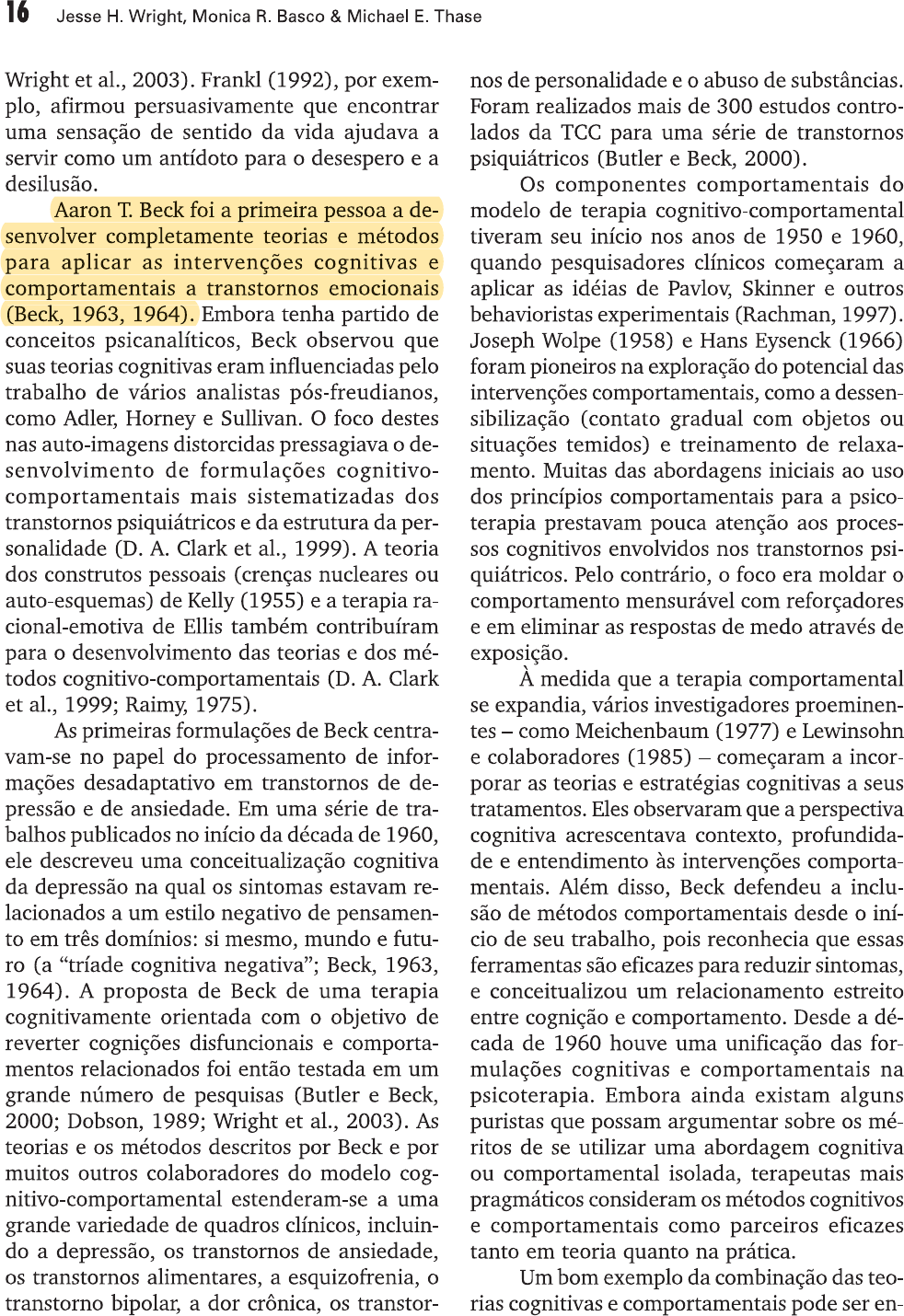 Aula 1 Aprendendo Tcc Princípios Básicos Terapia Cognitiva