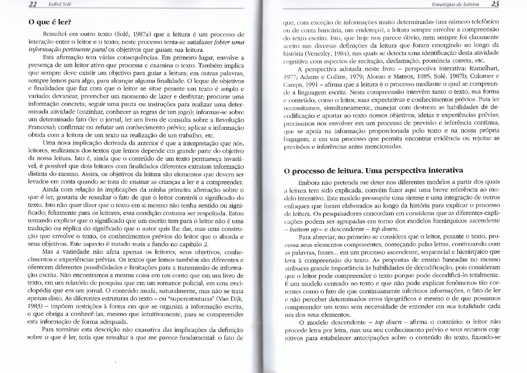 O desafio da leitura - Isabel Solé - Seminário Interdisciplinar I