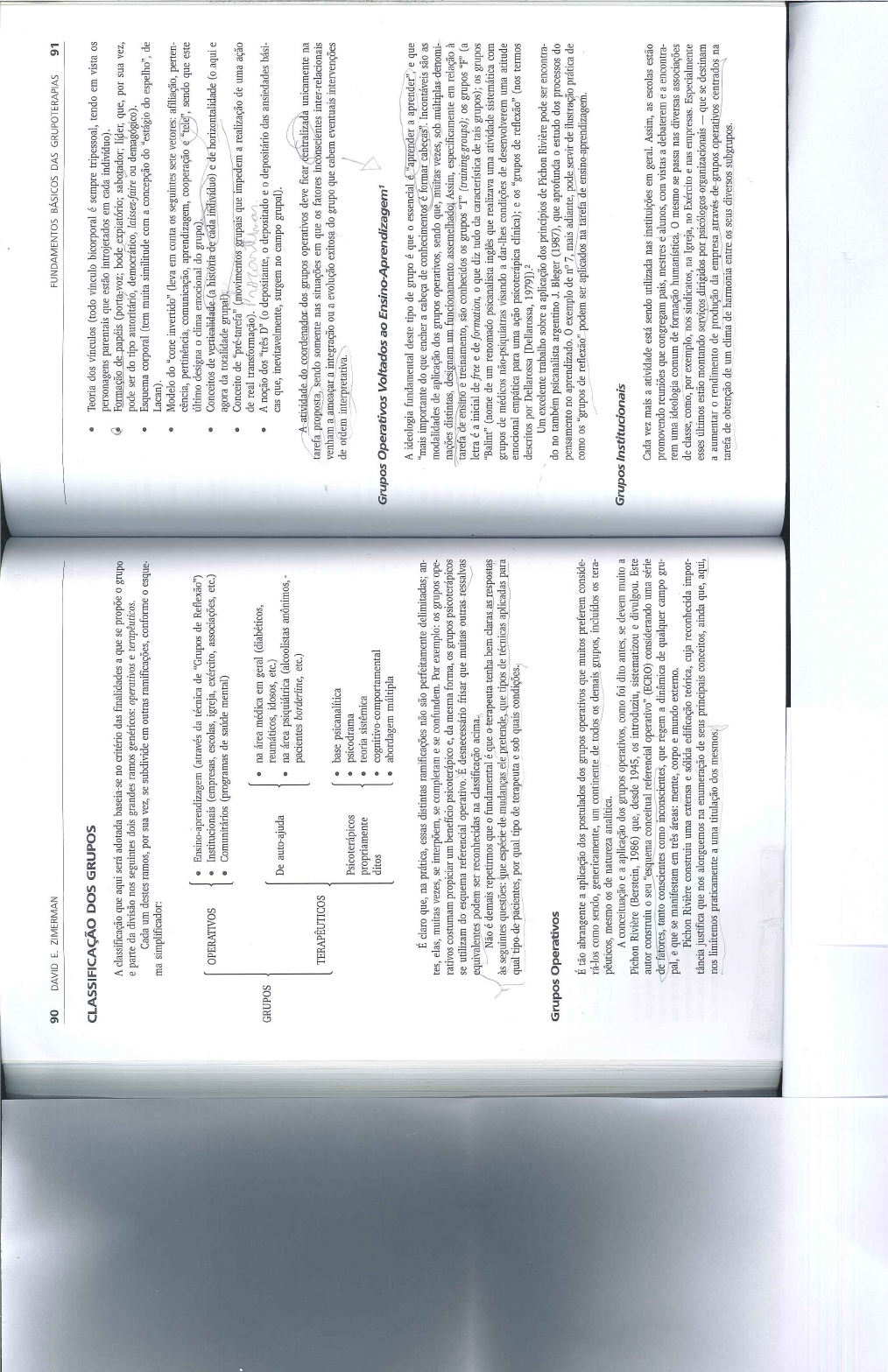 TIPOS DE GRUPOS - CAP 7 - DAVID E. ZIMERMAN - Processos Grupais