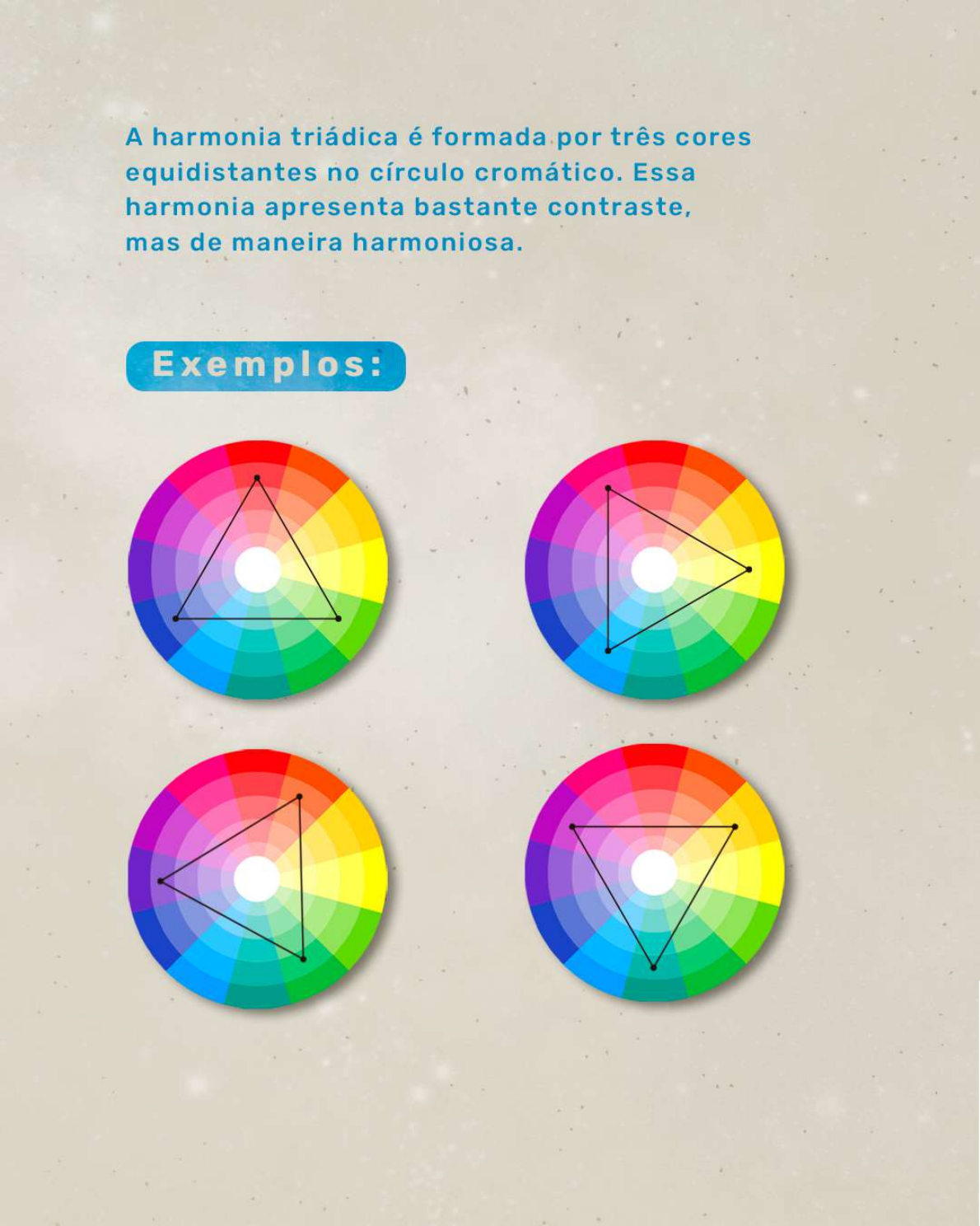 Arte Em Cores Da Triade