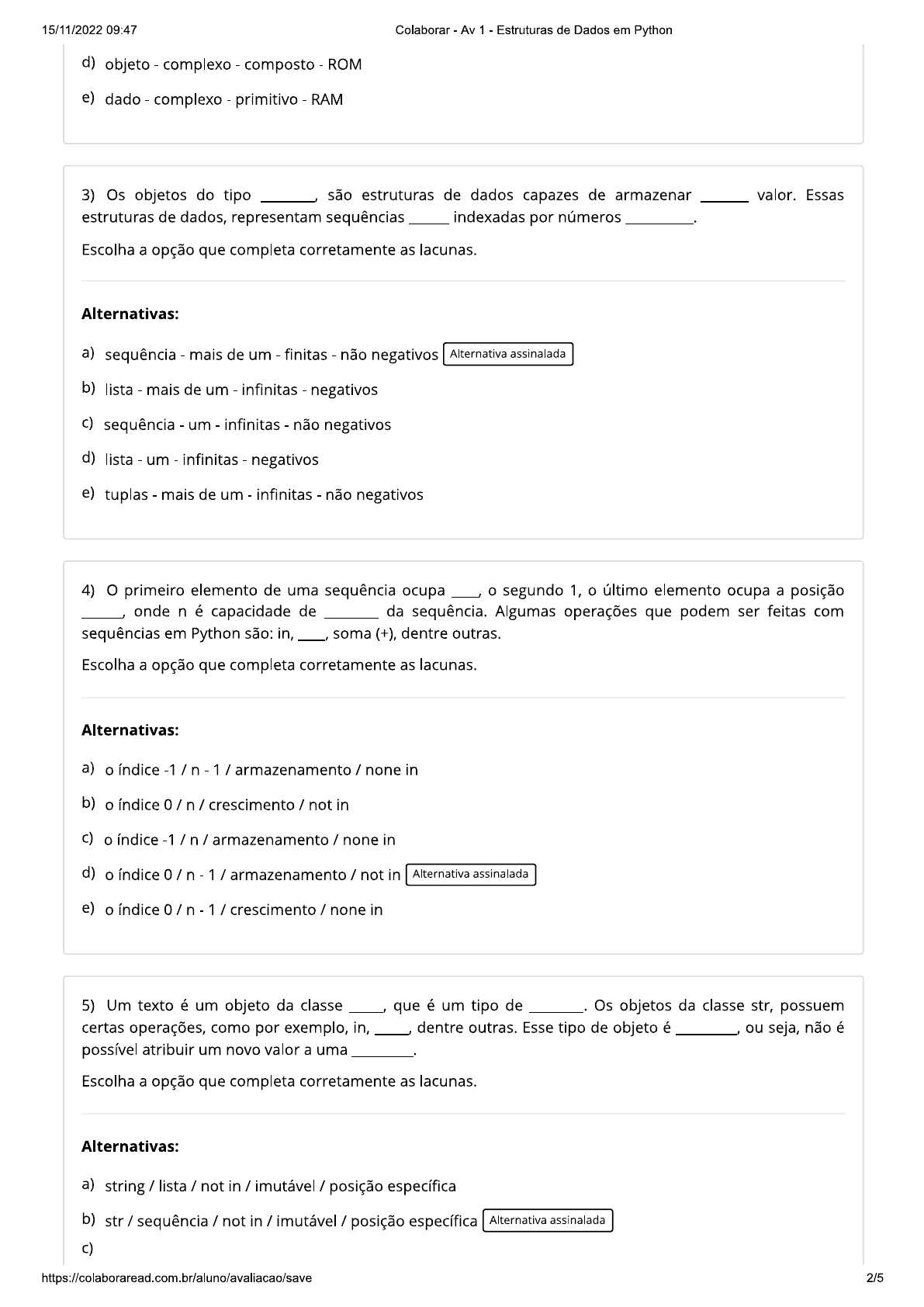 Av 1 - Estruturas de Dados em Python (UNOPAR) - Análise de Dados Av 1 - Estruturas de Dados em Python (UNOPAR) - Análise de Dados