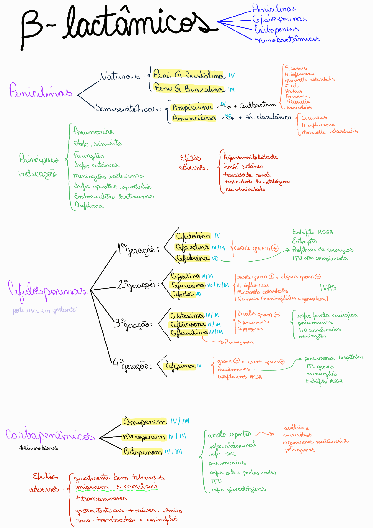Antibioticoterapia - Resumo - Farmacologia Clínica