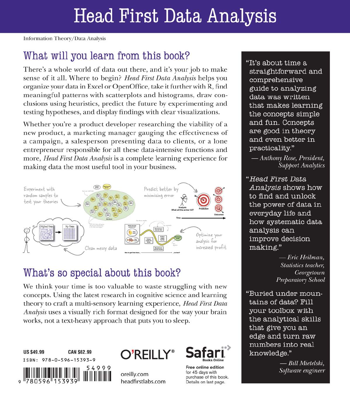 Head First Data Analysis A Learner's Guide to Big Numbers, Statistics ...