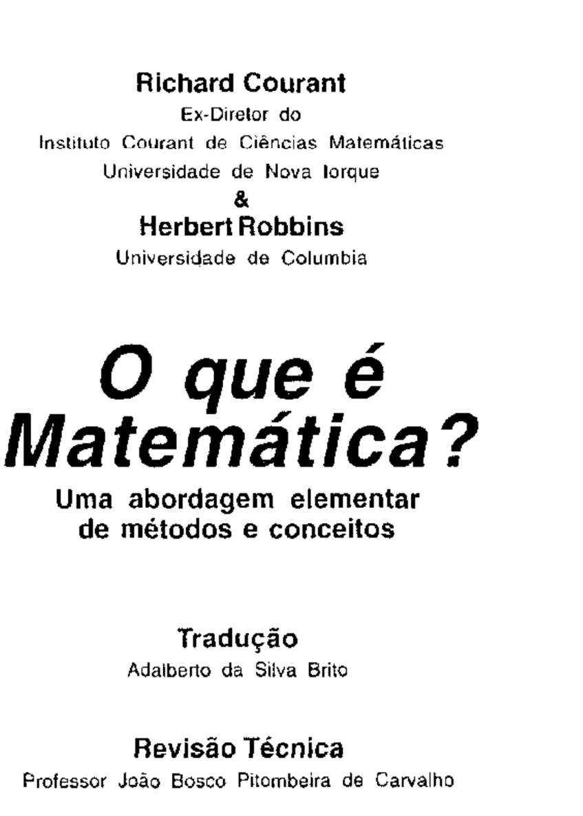 O que e matematica - Educação Matemática