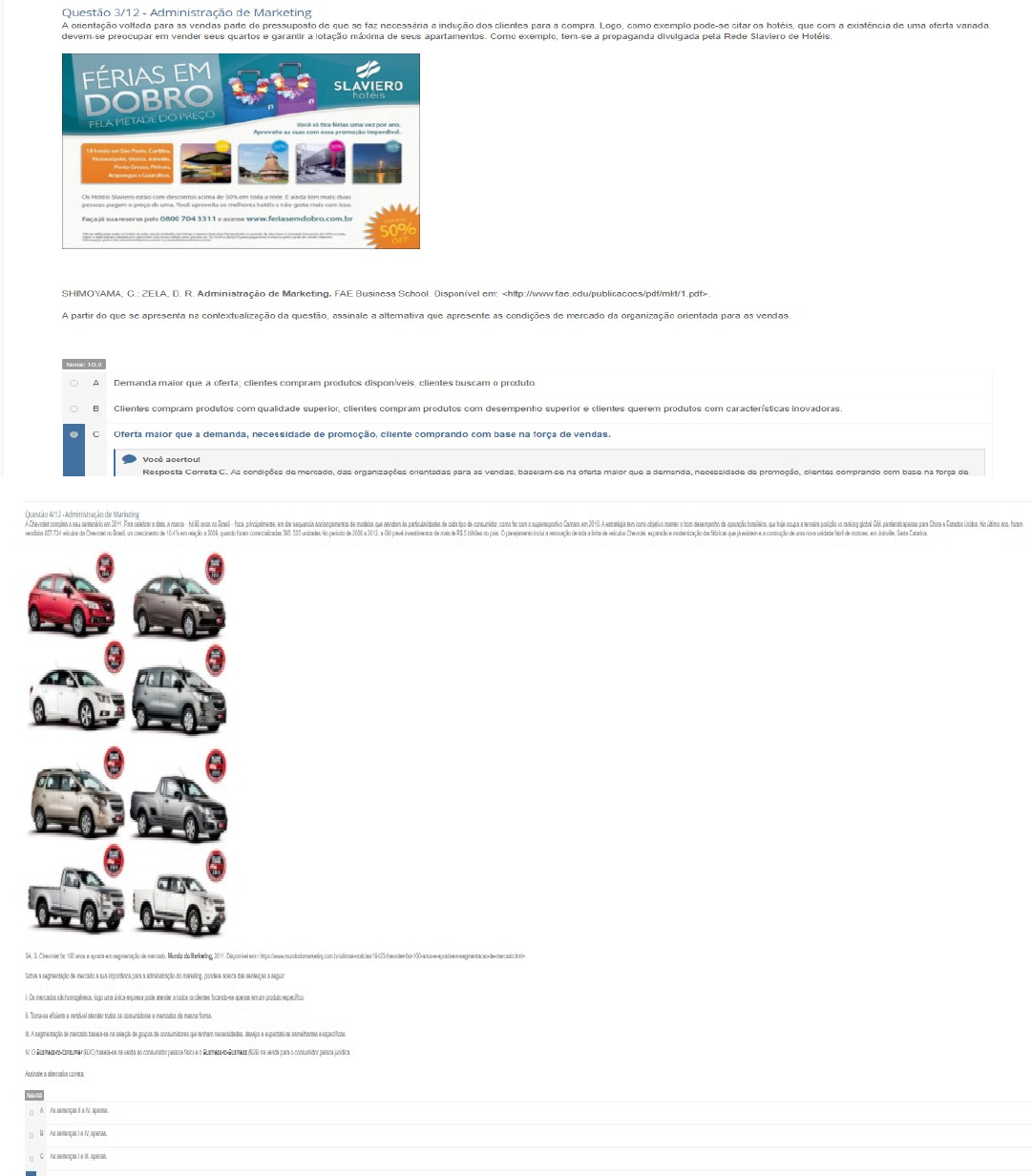 PROVA OBJETIVA DE ADMINISTRAÇÃO DE MARKETING - Administração PROVA OBJETIVA DE ADMINISTRAÇÃO DE MARKETING - Administração