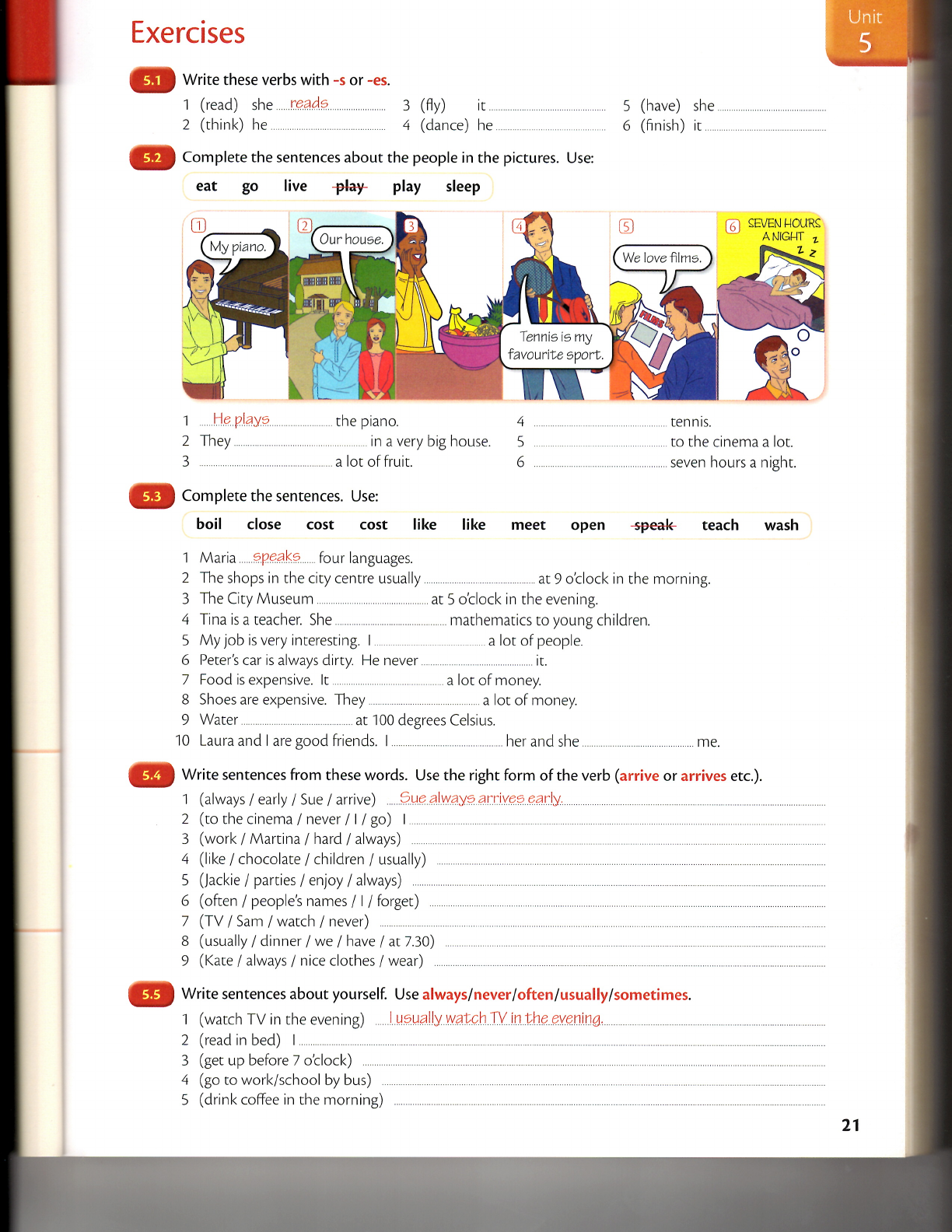 Unit 5 - Essential Grammar in Use Book - Comunicação e Linguagem