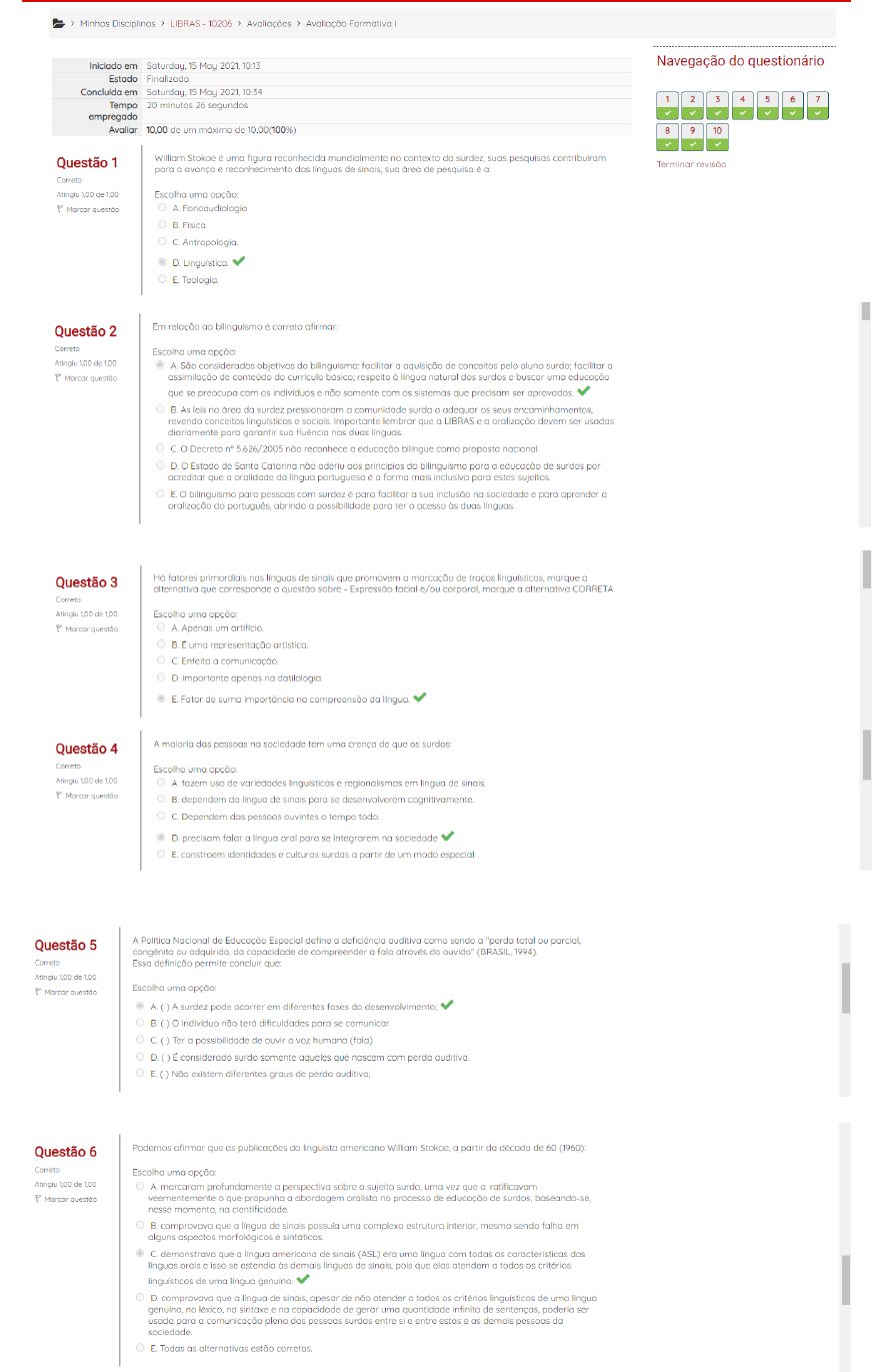 AP1 LIBRAS UNINTA - Libras