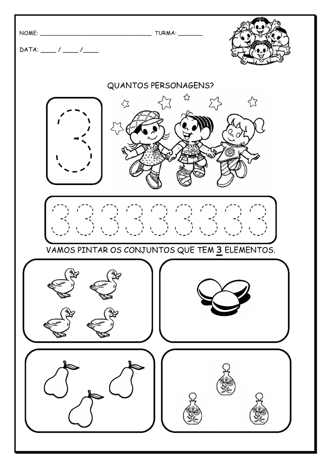 Atividade numero 3 pré escola - Pedagogia