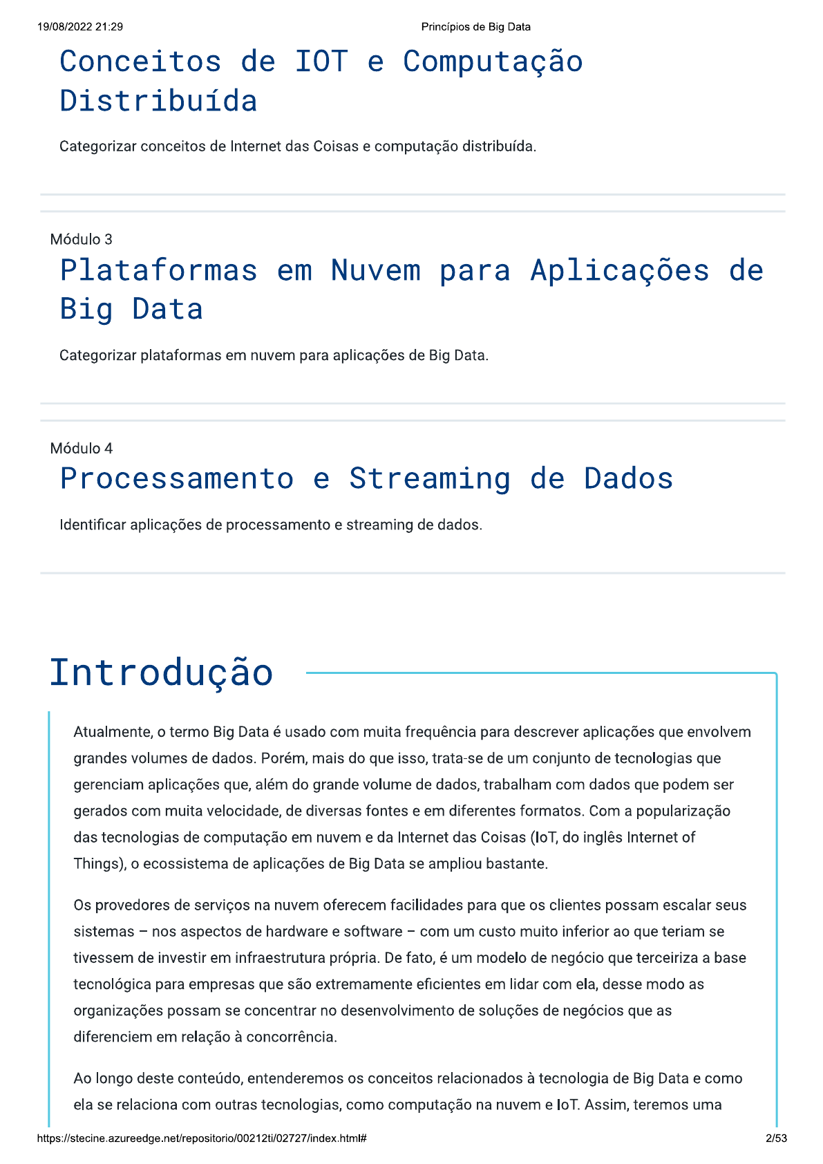 Aula 01 - principios de big data (Estácio - Tópicos de Big Data em ...