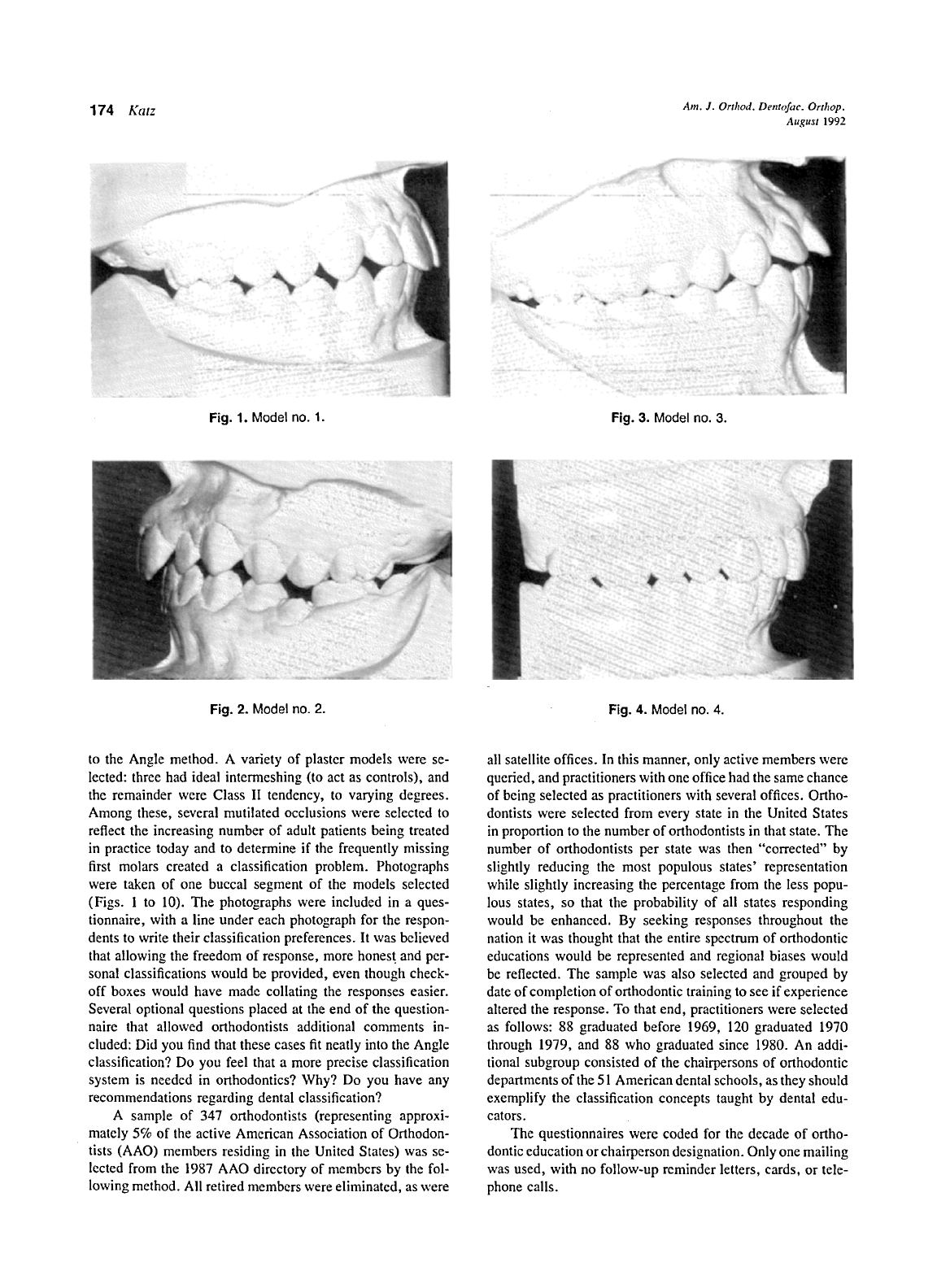 CLASIFICACIÓN DE LA MALOCLUSIÓN DE KATZ 1 - Ortodontia e Ortopedia I