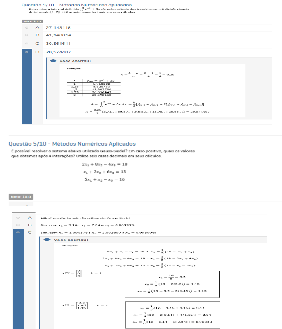 ATIVIDADE PRÁTICA MÉTODOS NUMERICOS APLICADOS - Métodos Numéricos Aplicados