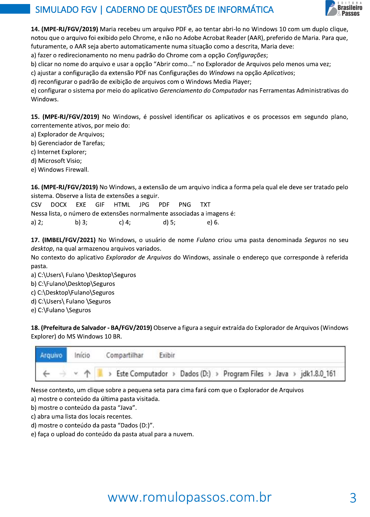 Exercícios De Informática Básica - FDPLEARN