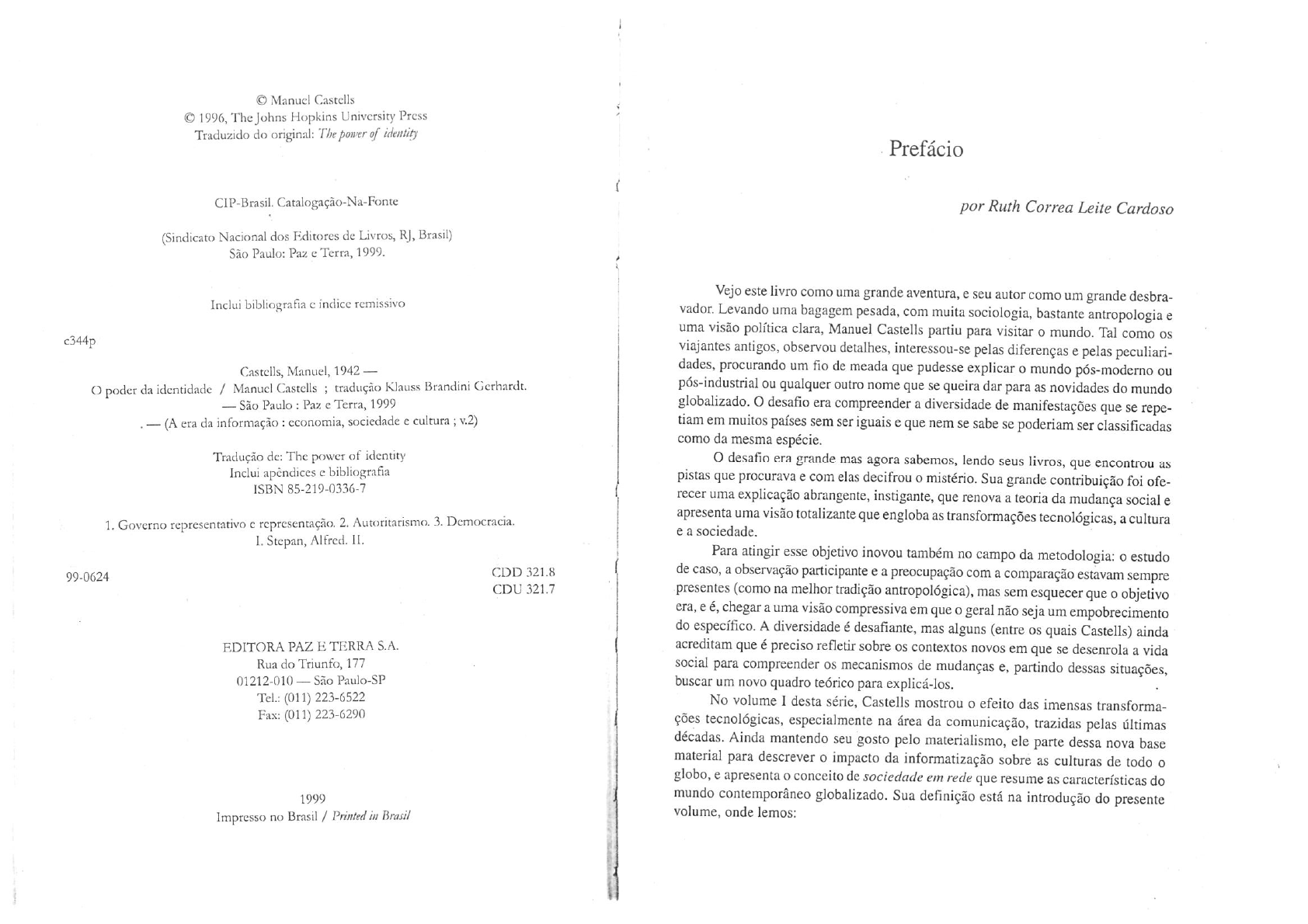 Castells,M. O poder da identidade. Cap 3 - Economia I