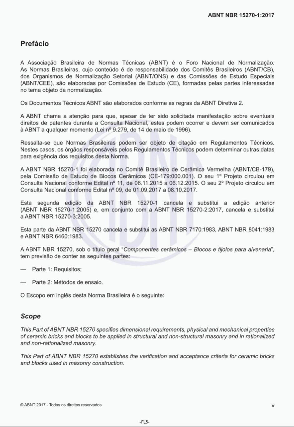 Procedimentos De Ensaios Das Normas ABNT NBR 15270 Partes E, 51% OFF