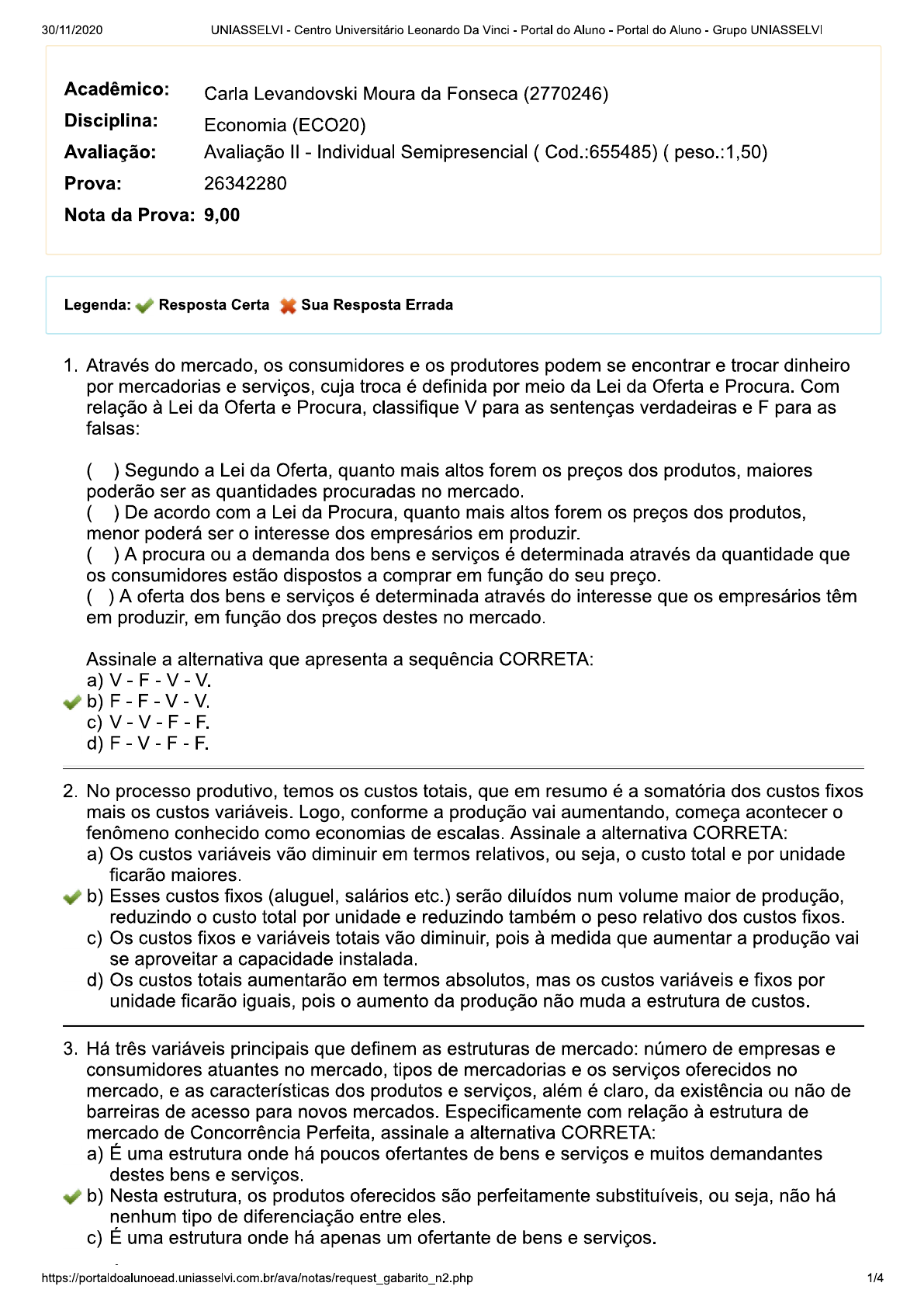 Gabarito prova objetiva-02 - Economia Uniasselvi Gabarito prova objetiva-02 - Economia Uniasselvi