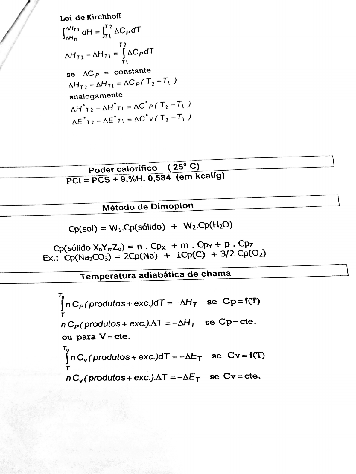 Formulário de FQ - Química