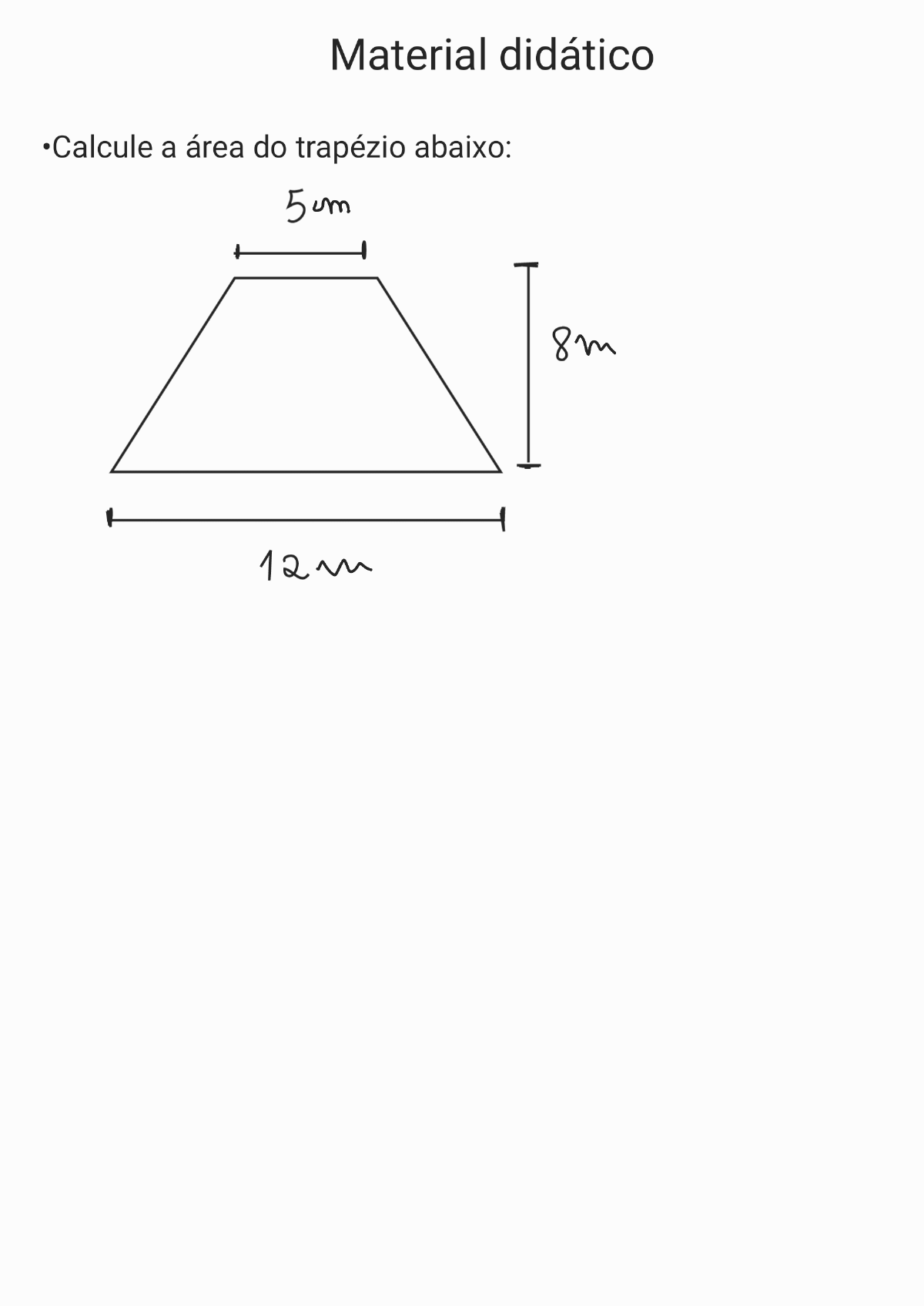 Calculo De Area Trapezio - MAGEDU
