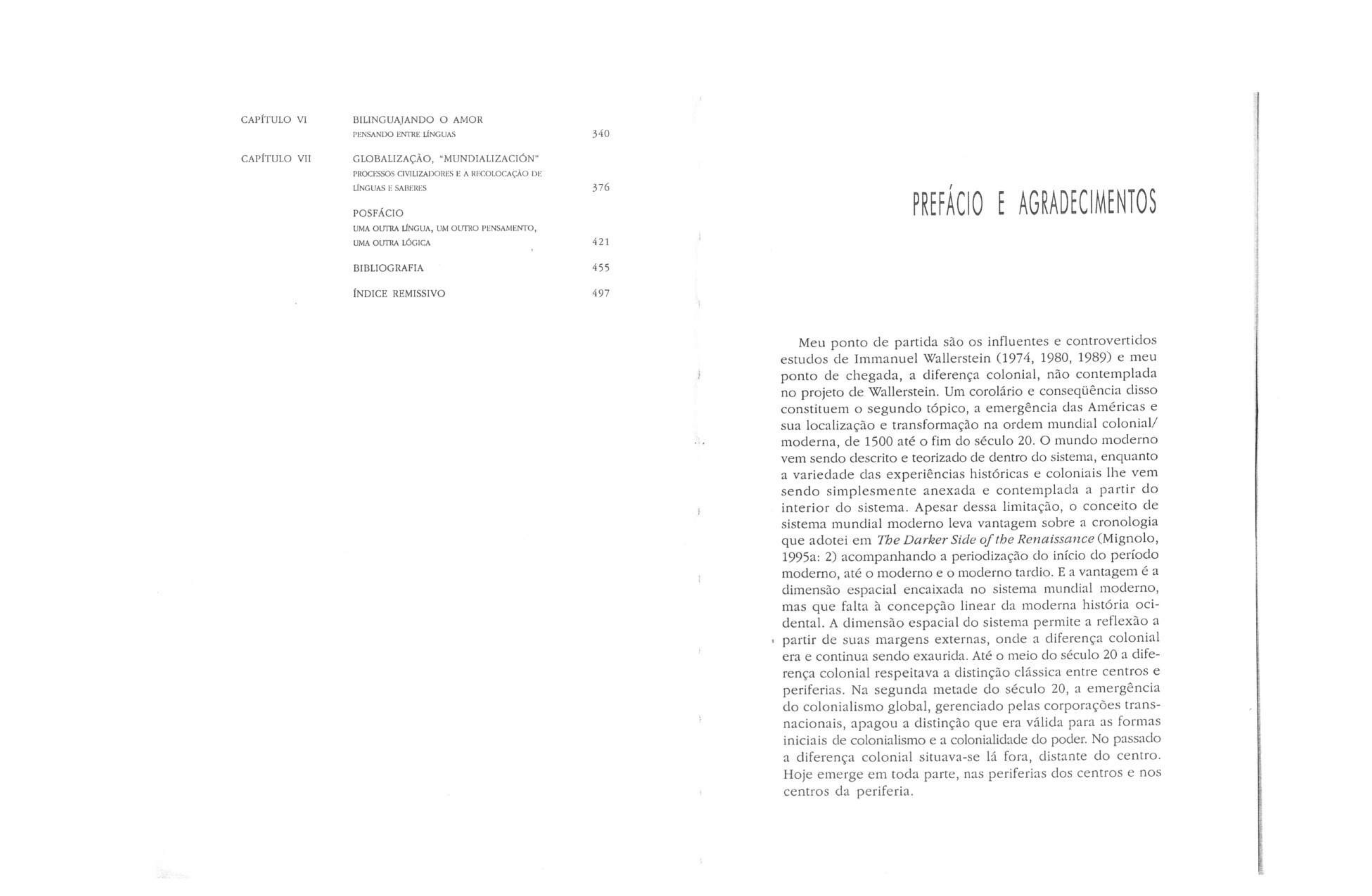 História locais projetos globais de Walter MIGNOLO - livro completo ... História locais projetos globais de Walter MIGNOLO - livro completo ...