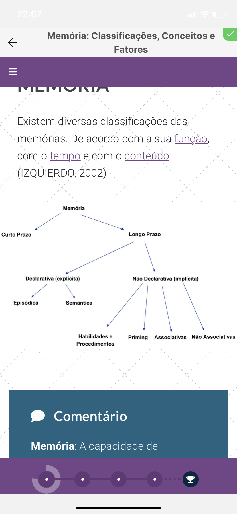 Esquema Sobre Memória Processos Psicologicos Basicos I
