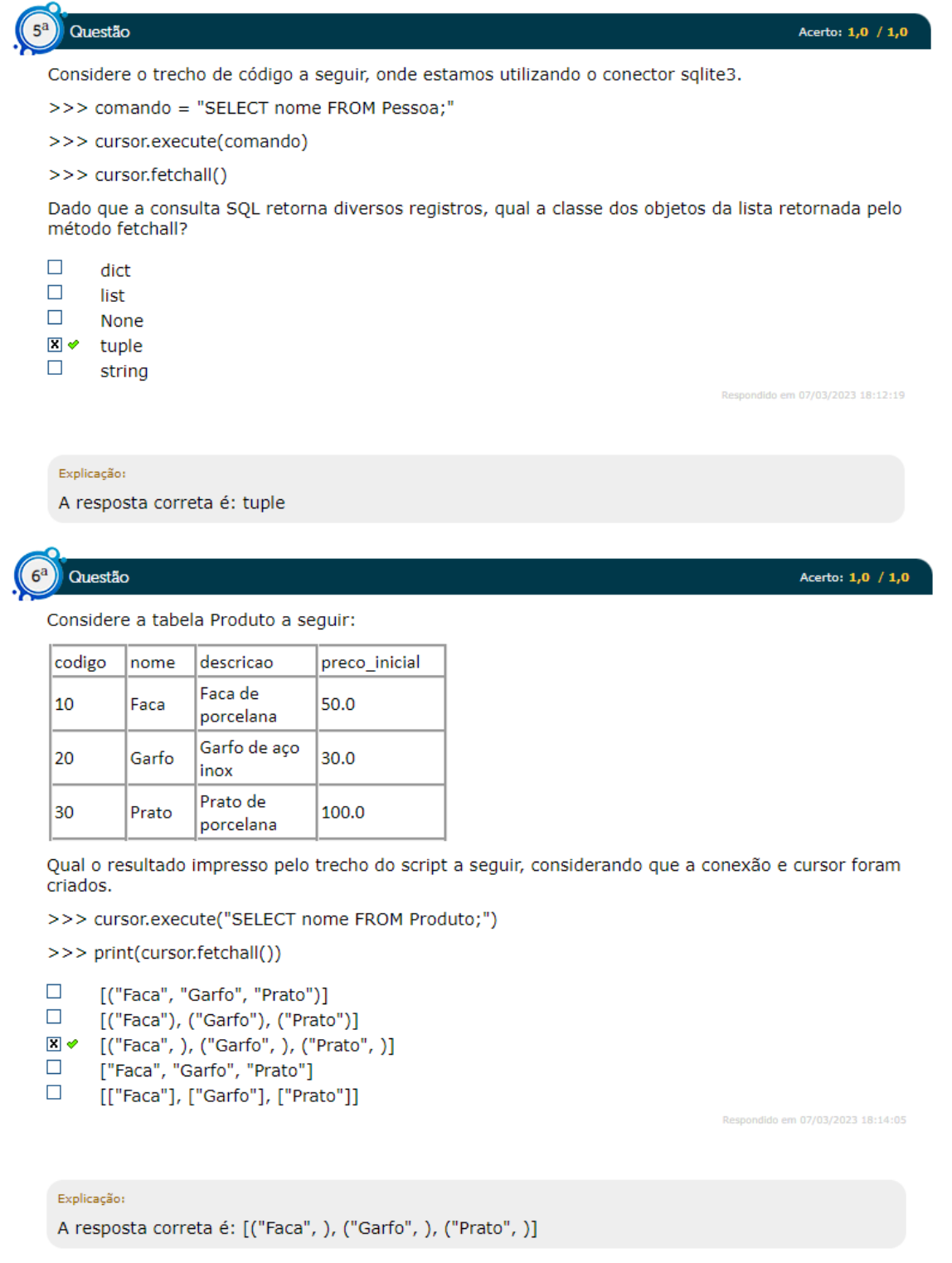 Simulado Estácio - DESENVOLVIMENTO RÁPIDO DE APLICAÇÕES EM PYTHON 2 ...