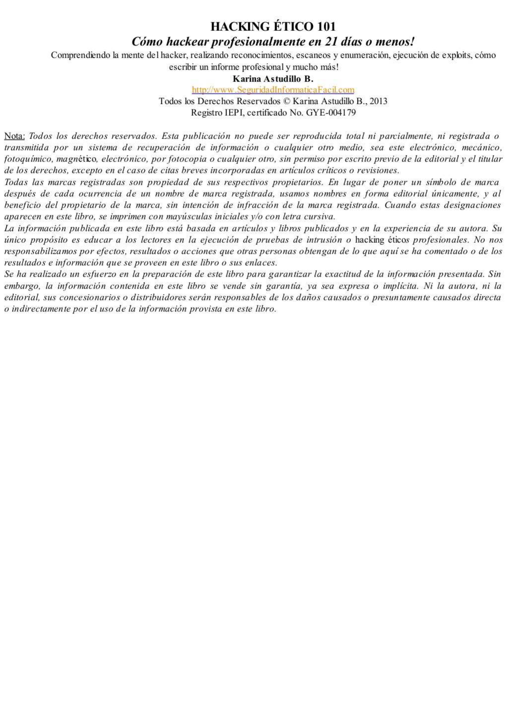 Hacking-etico-101 - Resumos