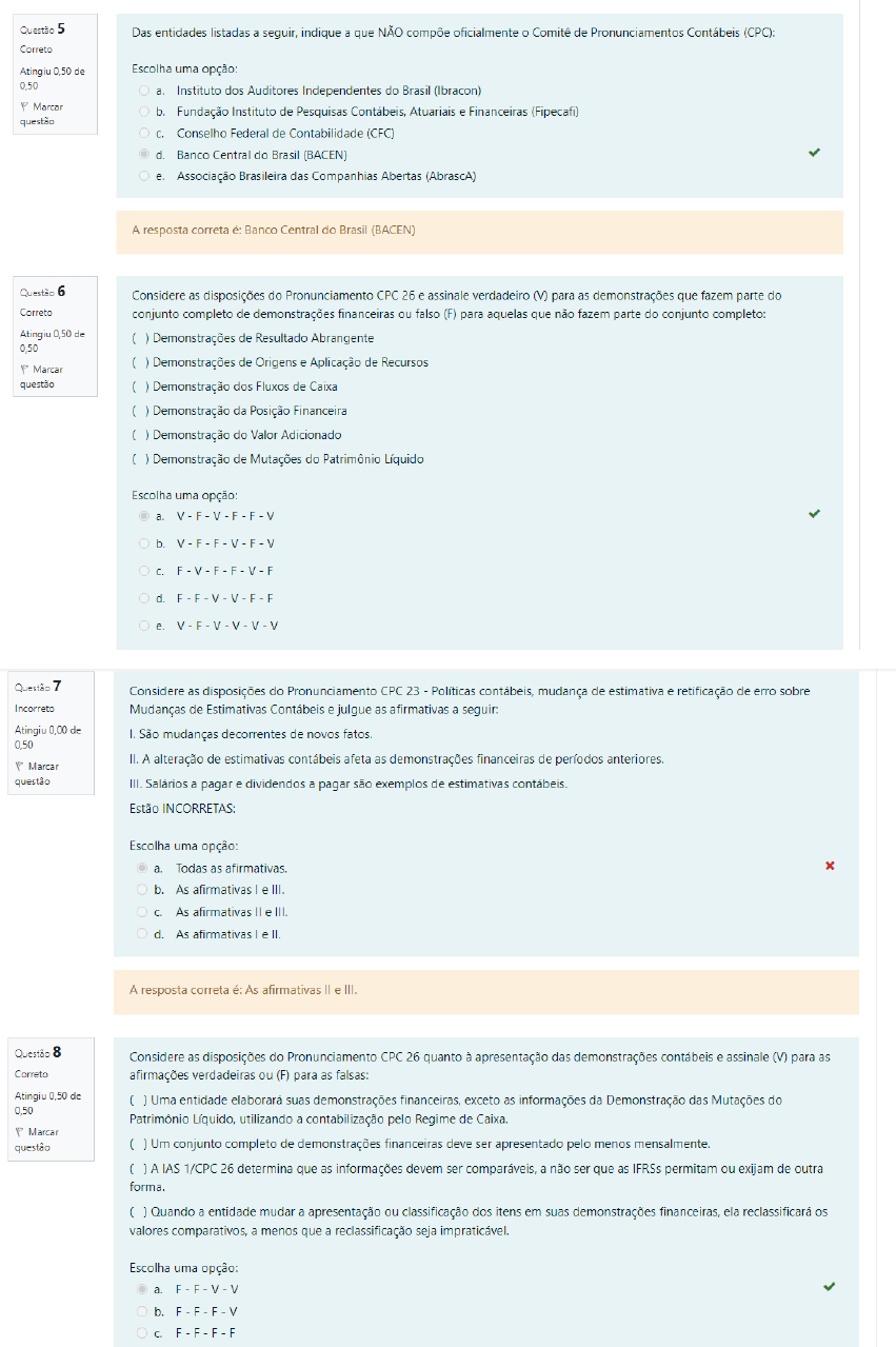 AD1 E AD2 - Contabilidade Avançada