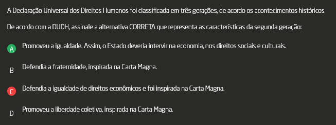 A Declaração Universal Dos Direitos Humanos Foi Classificada Em Três