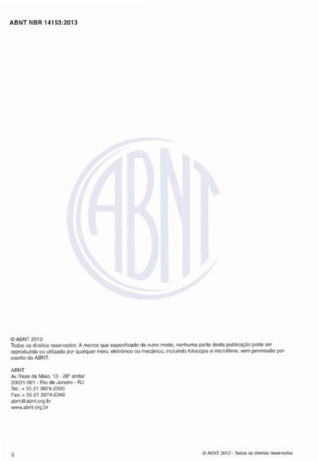 ABNT NBR - 14153-2013 - Segurança de máquinas - Segurança em Máquinas