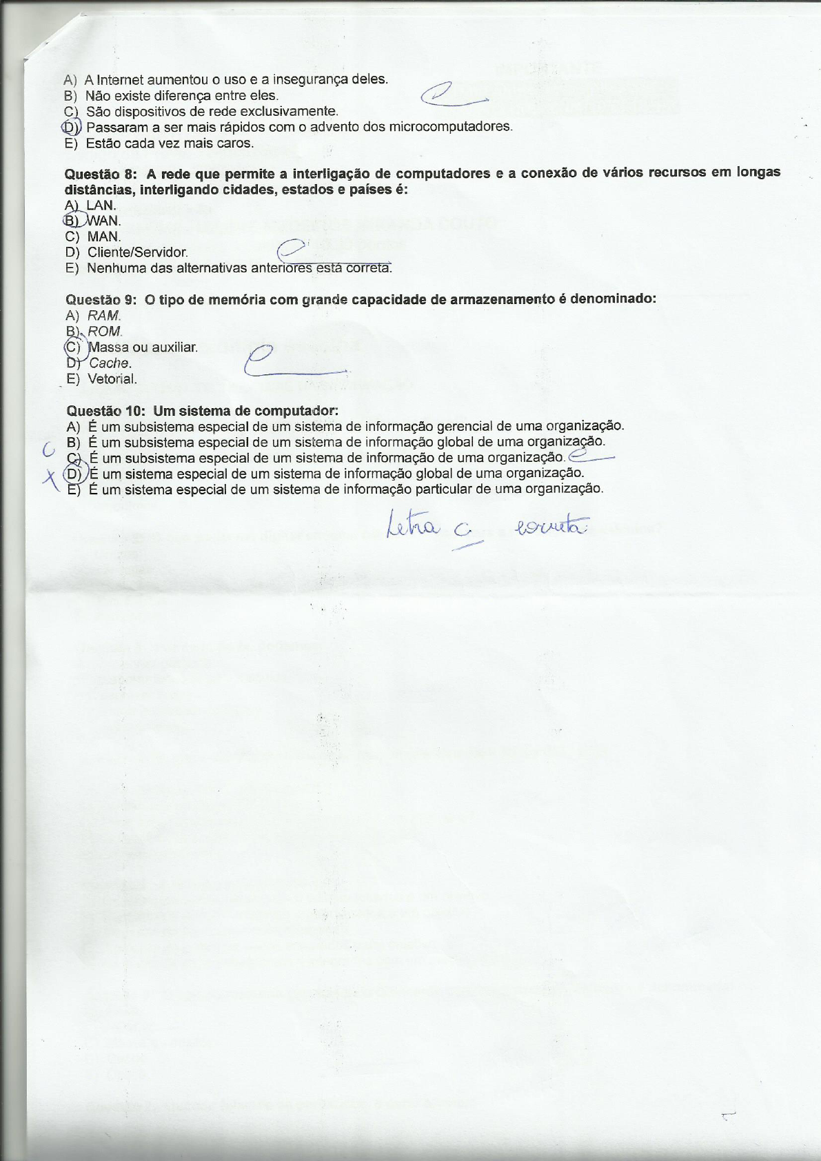 PROVA TECNOLOGIAS DA INFORMACAO-GABARITO OFICIAL - Tecnologia da Informação