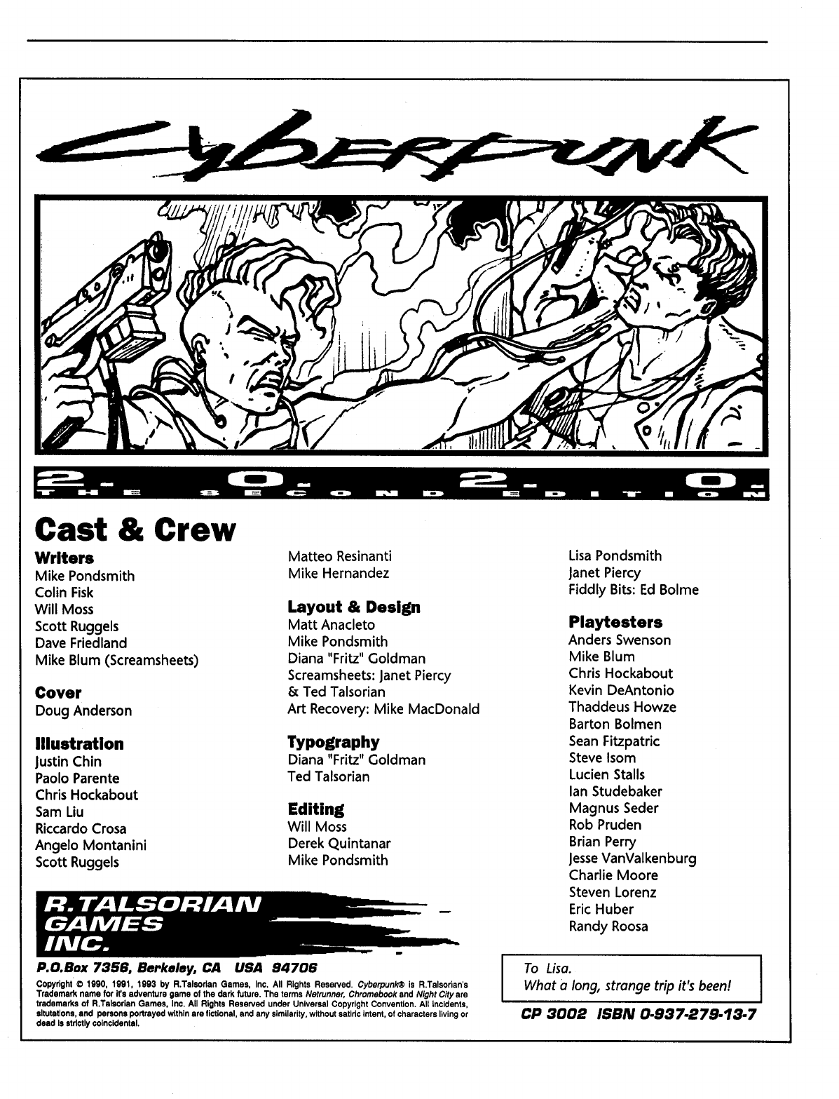Cyberpunk 2020 - 2nd Edition - Literatura