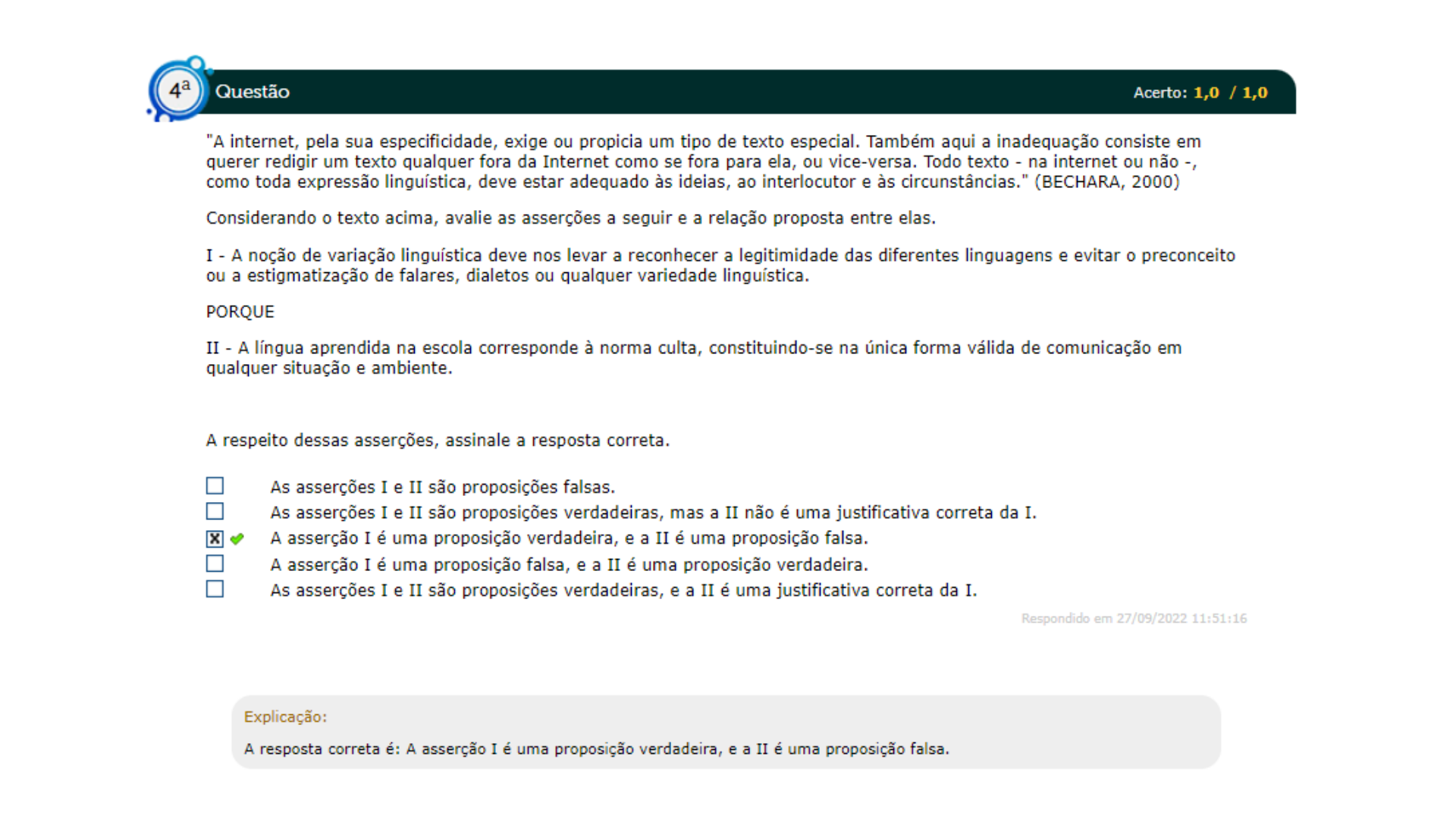A internet, pela sua especificidade, exige ou propicia um tipo de texto ...