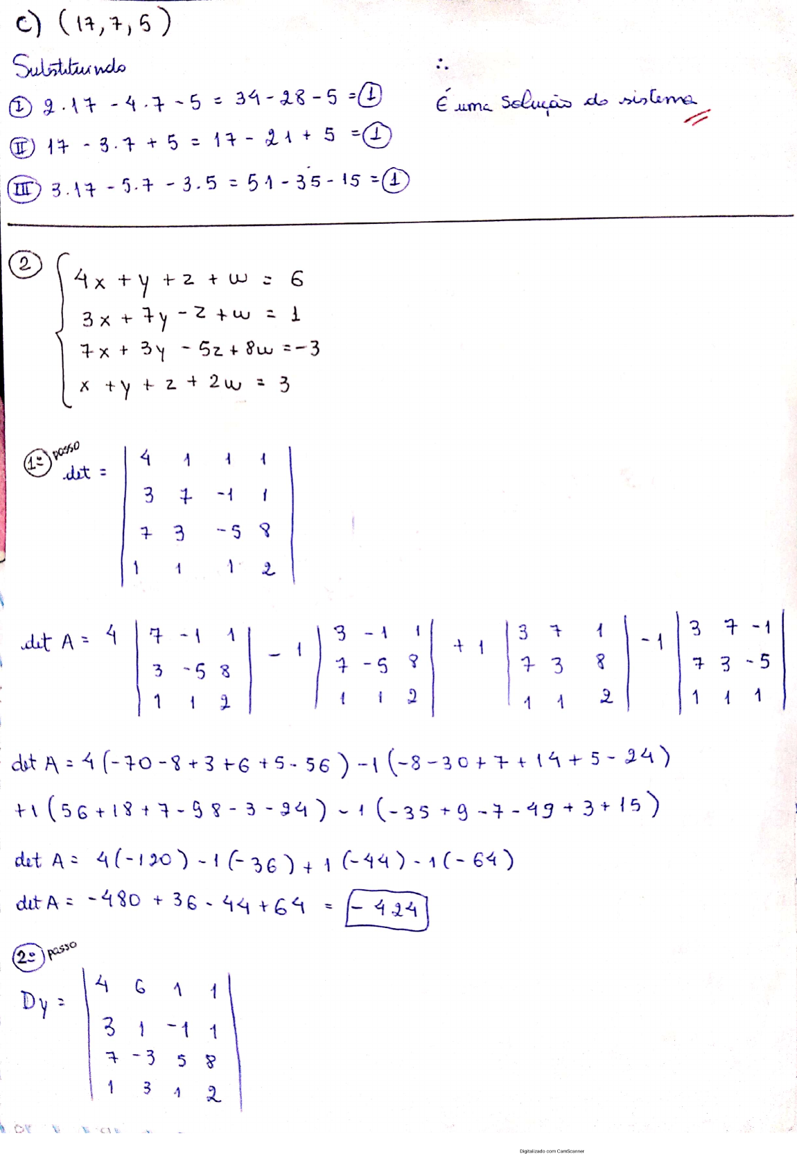 álgebra linear- matrizes, determinantes, matriz inversa, matriz adjunta ...