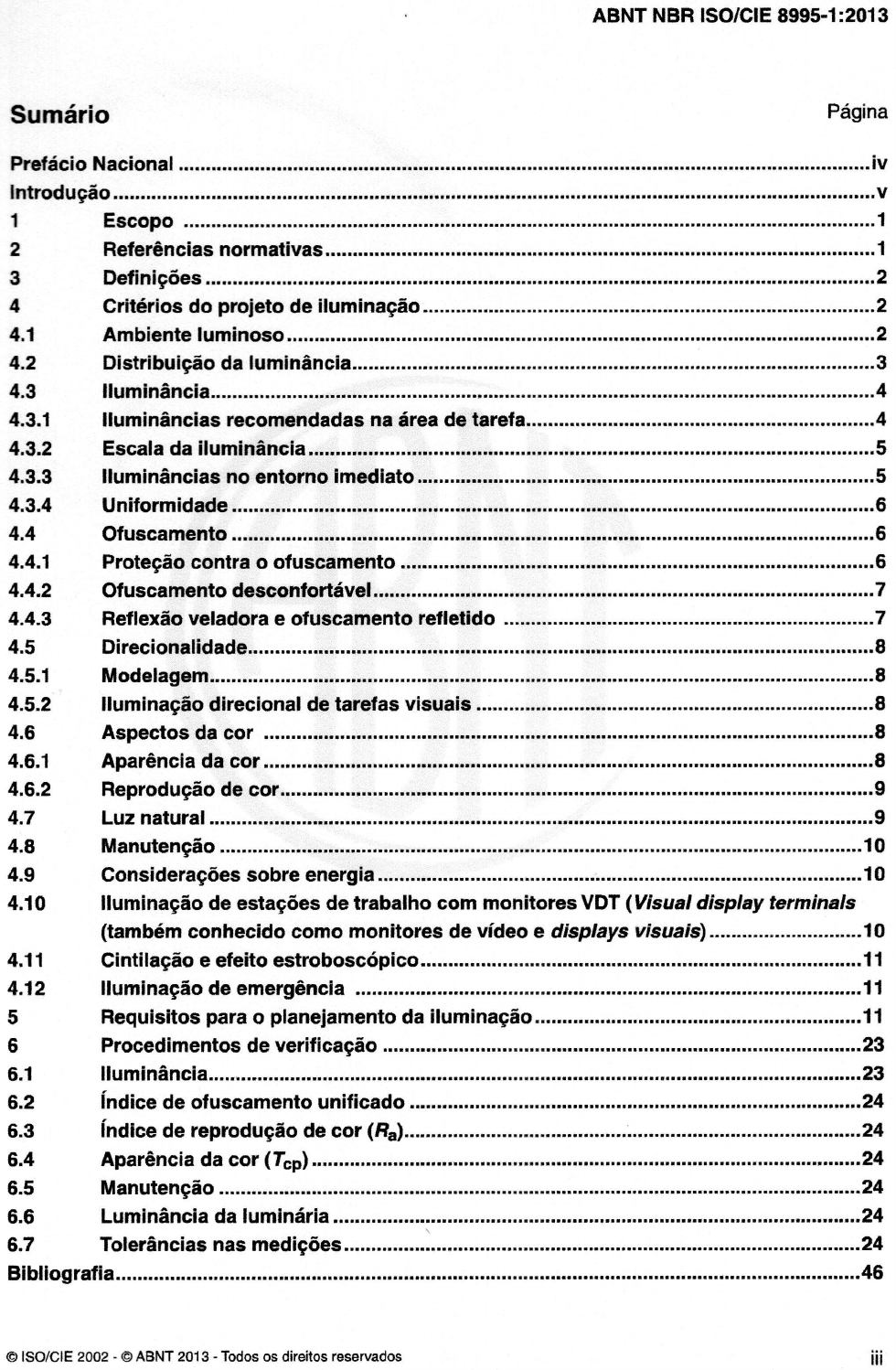 ABNT NBR ISO-CIE 8995-1 2013 Iluminação de ambientes de trabalho ...