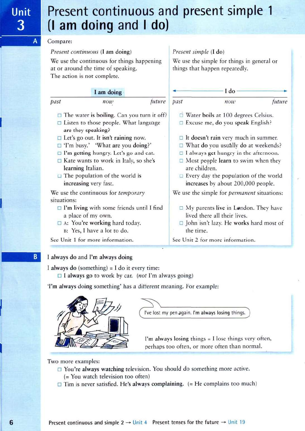 Unit 3 - Simple Present and Present Continuous - Inglês