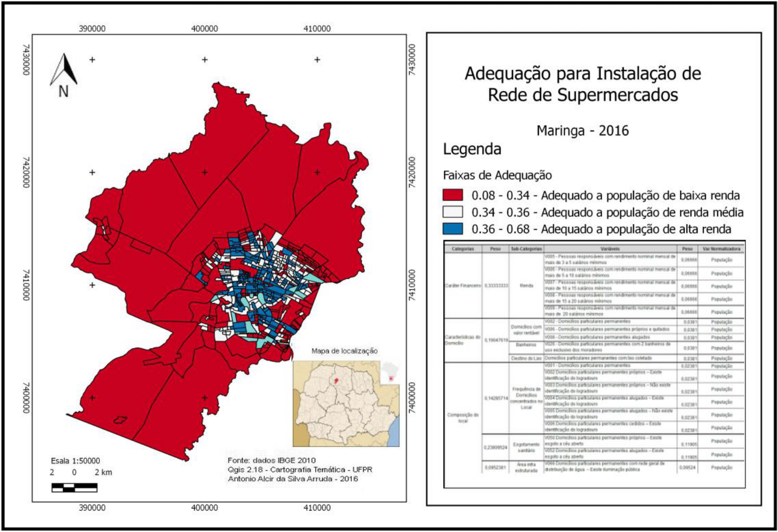 Cartografia temática Mapa sintese de Maringá Antonio Alcir da Silva ...